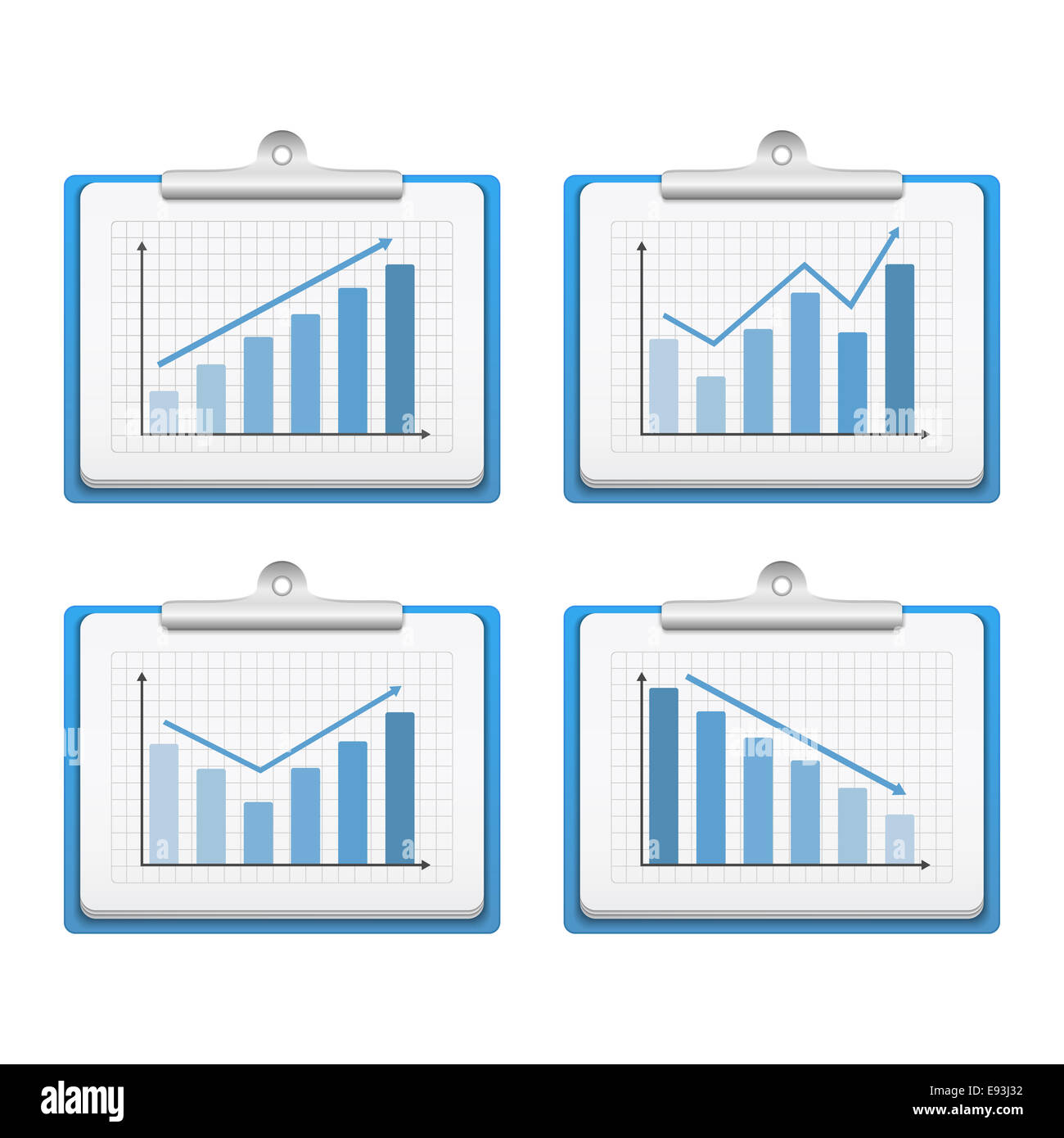 Falling graphs Cut Out Stock Images & Pictures - Alamy