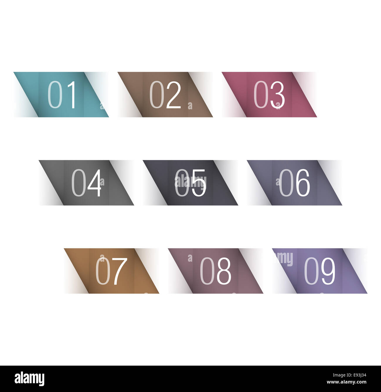 Number three number four hi-res stock photography and images - Alamy