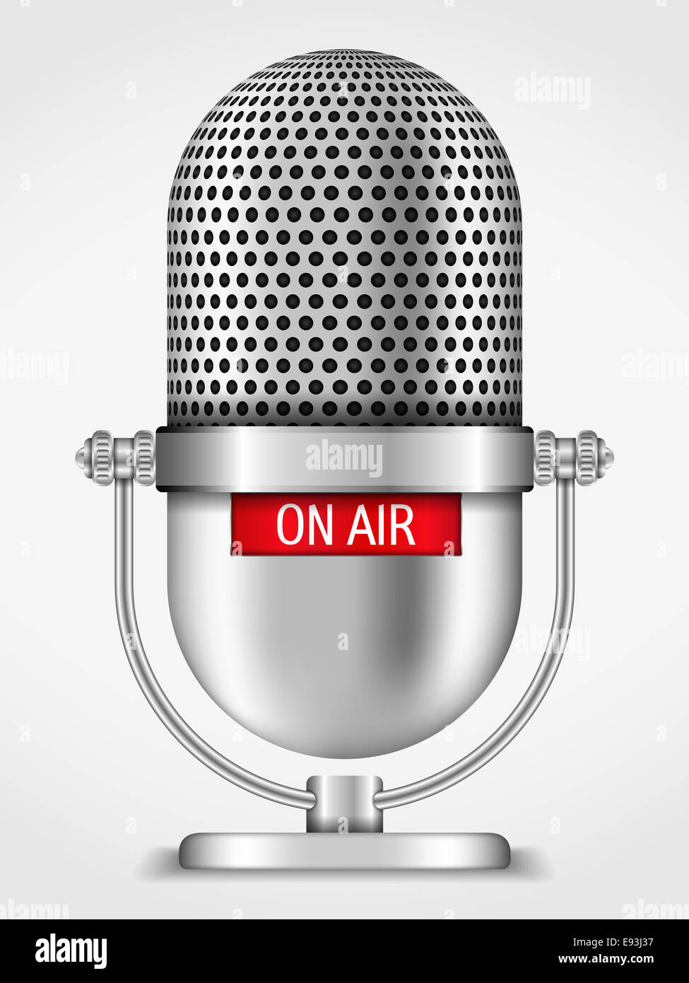 Microphone on the air Stock Photo - Alamy