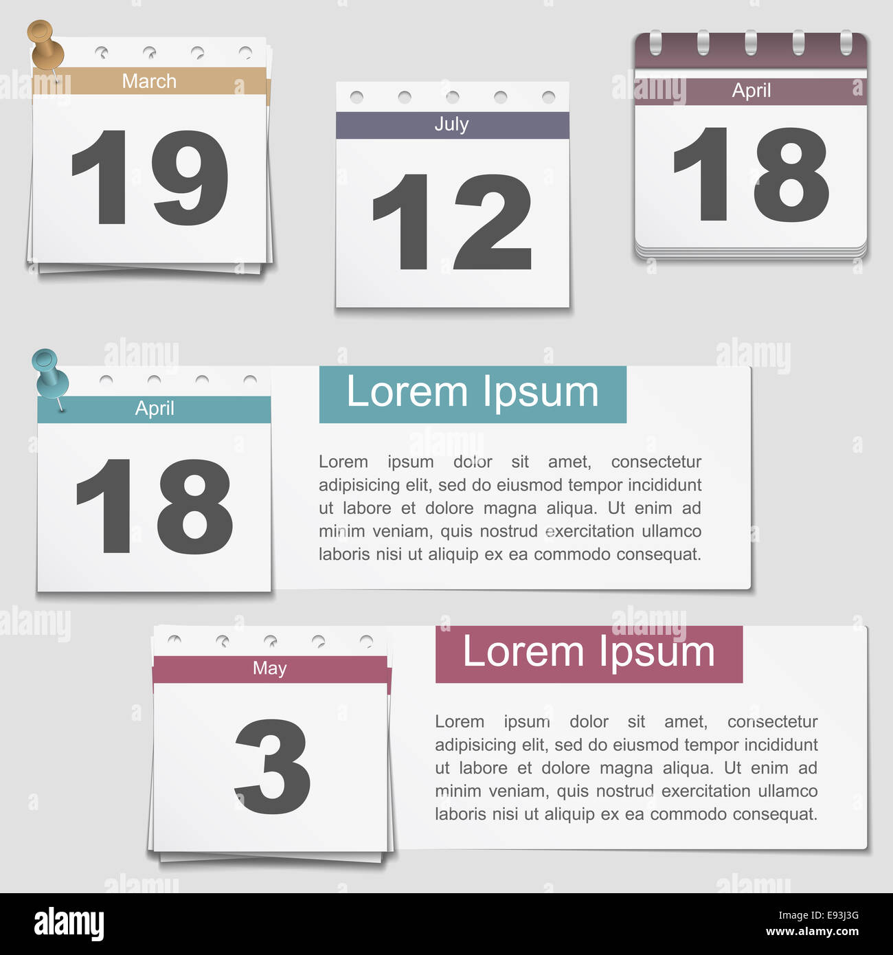 Calendar title page hi-res stock photography and images - Alamy