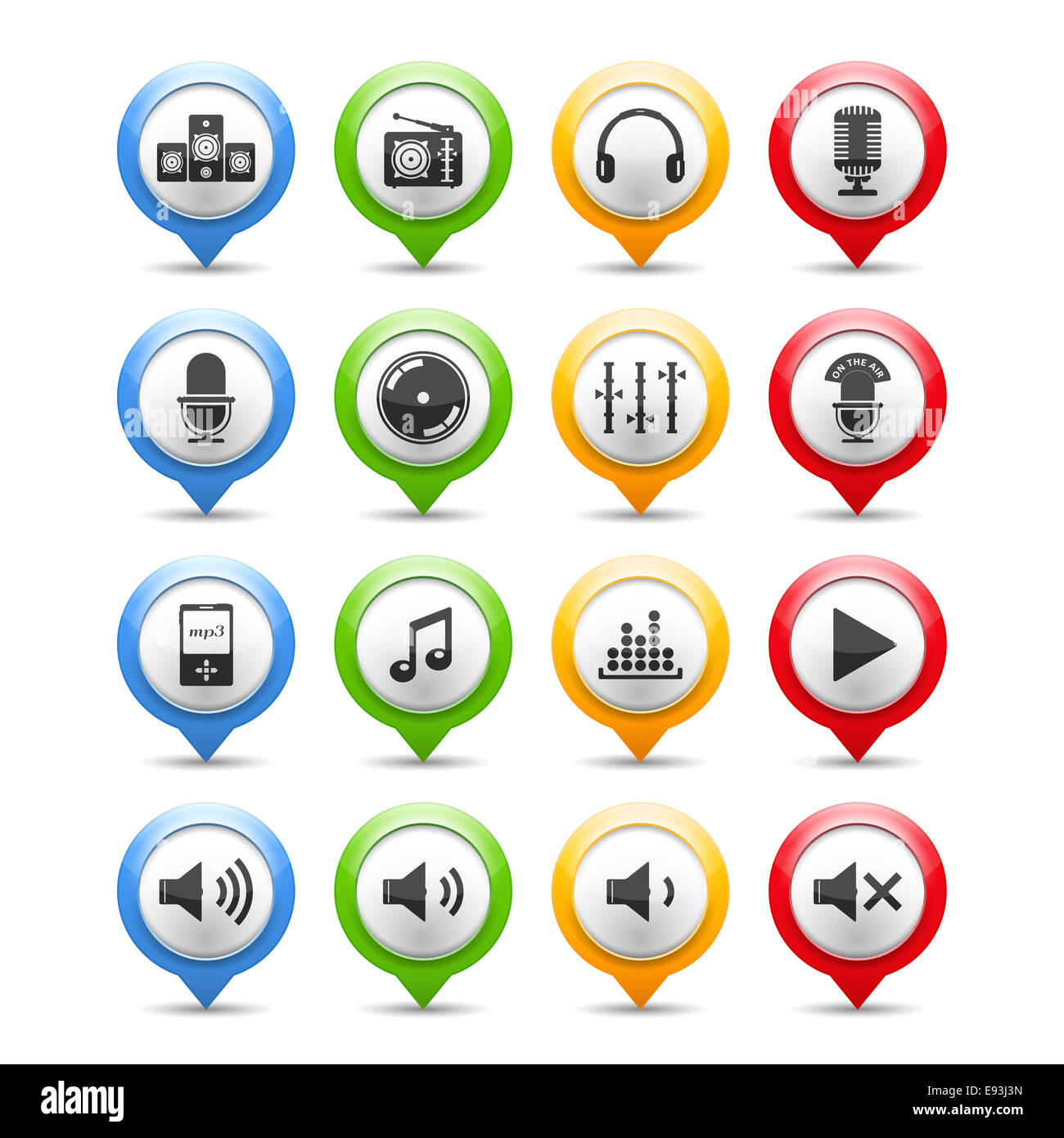 Retro audio sound mixer Cut Out Stock Images & Pictures - Alamy