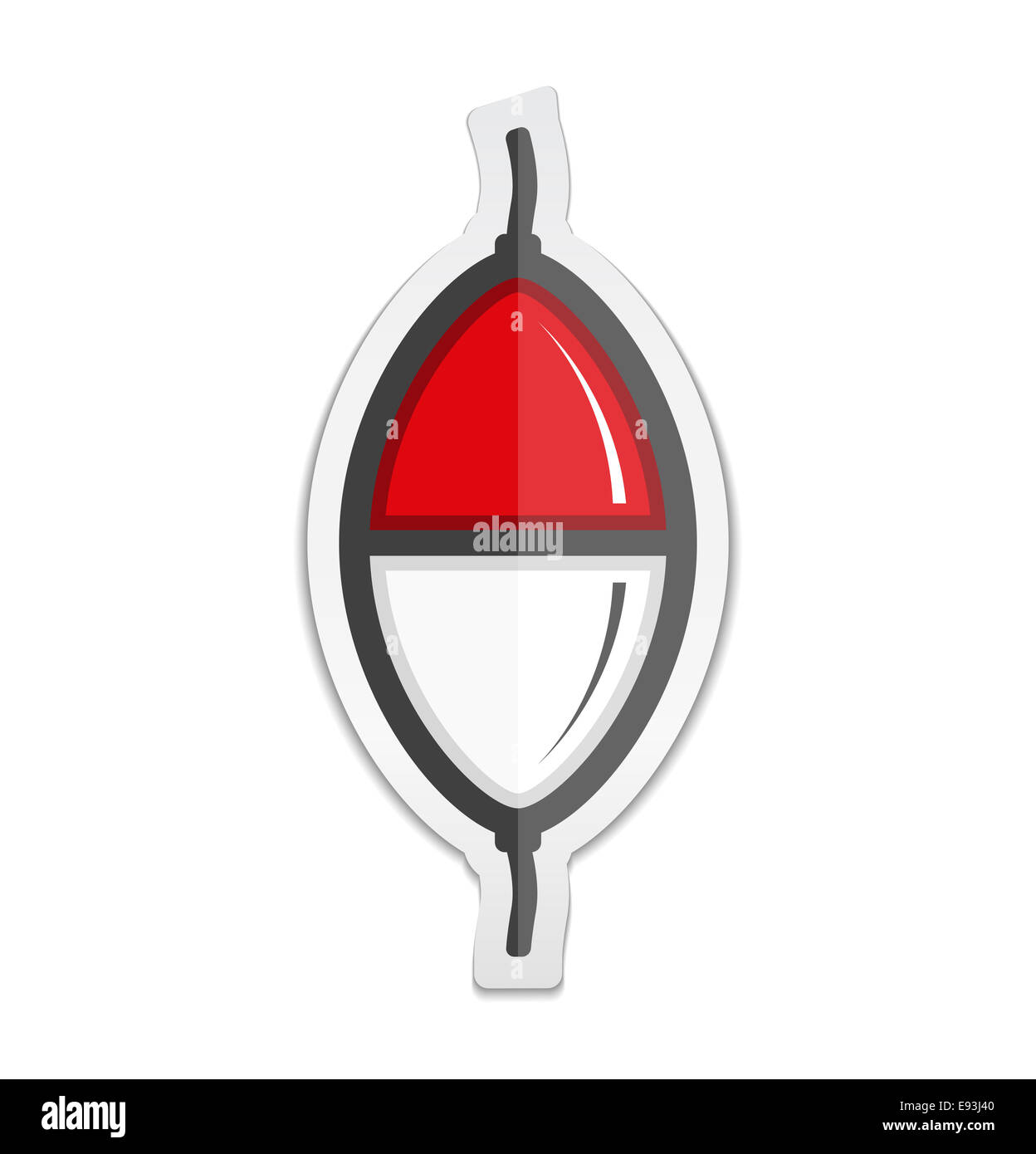 Fishing float icon sticker Stock Photo - Alamy