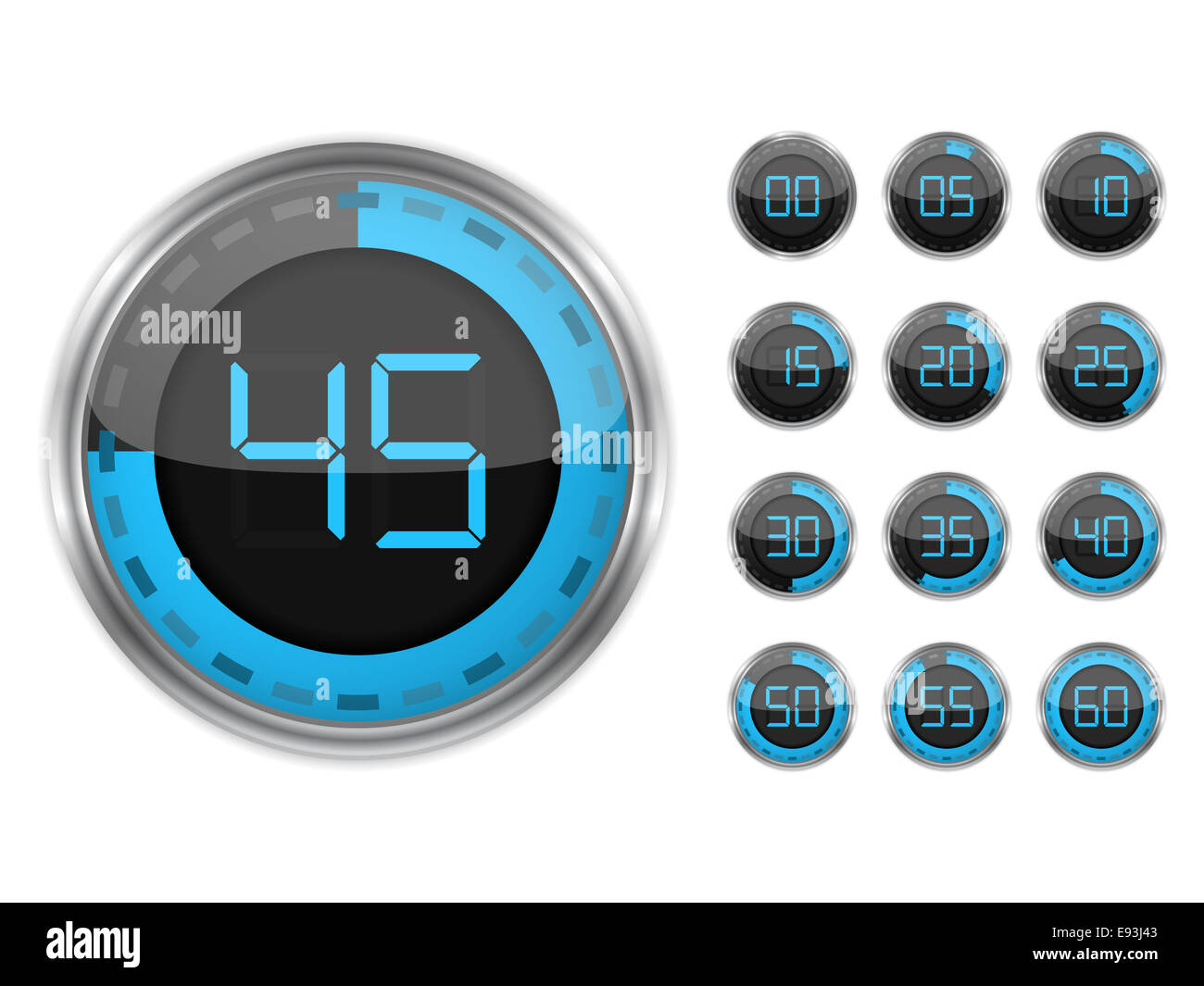 Digital timers set Stock Photo - Alamy