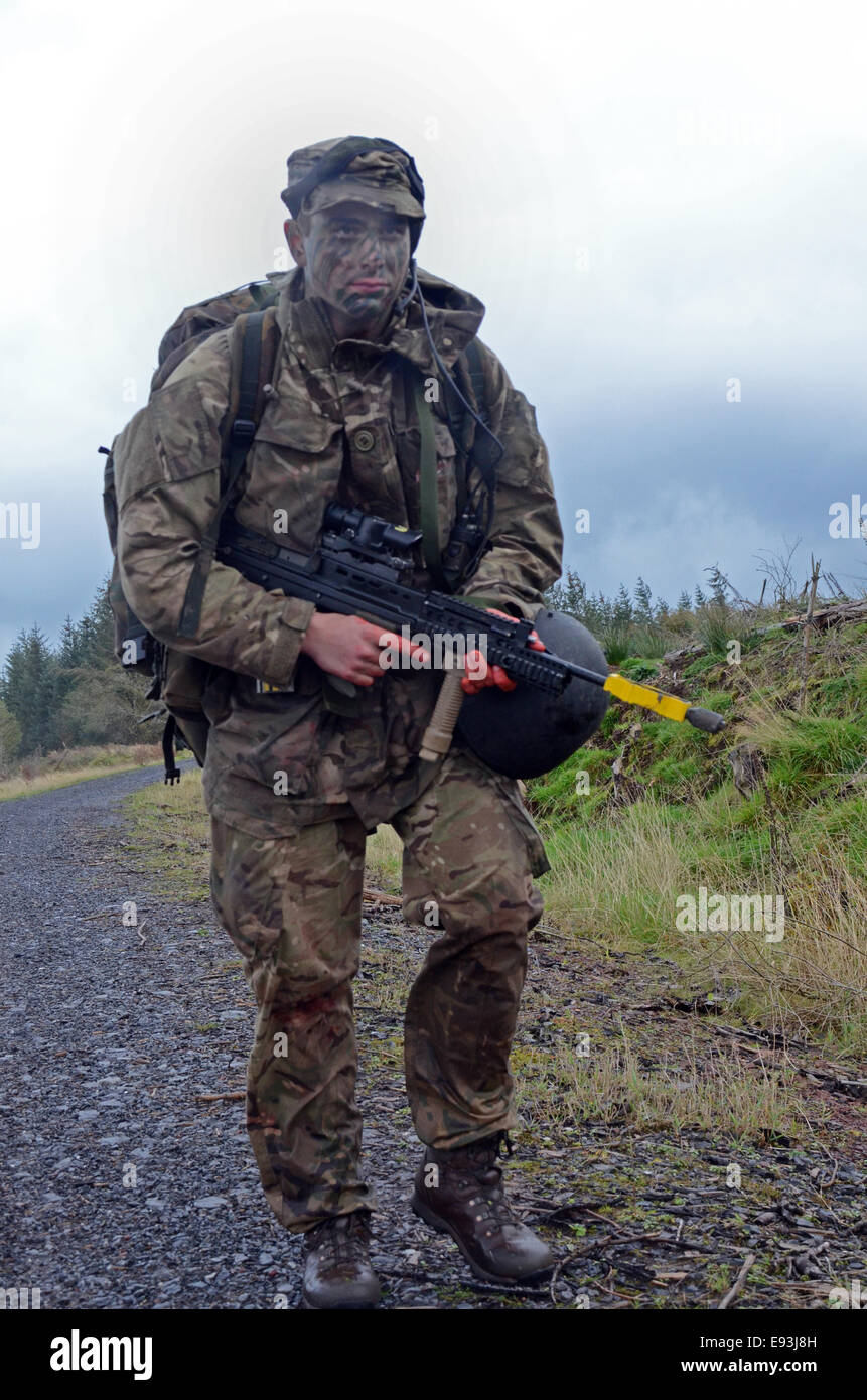 Cambrian Hills, Wales, UK. 18th October, 2014. Cambrian Patrol The ...