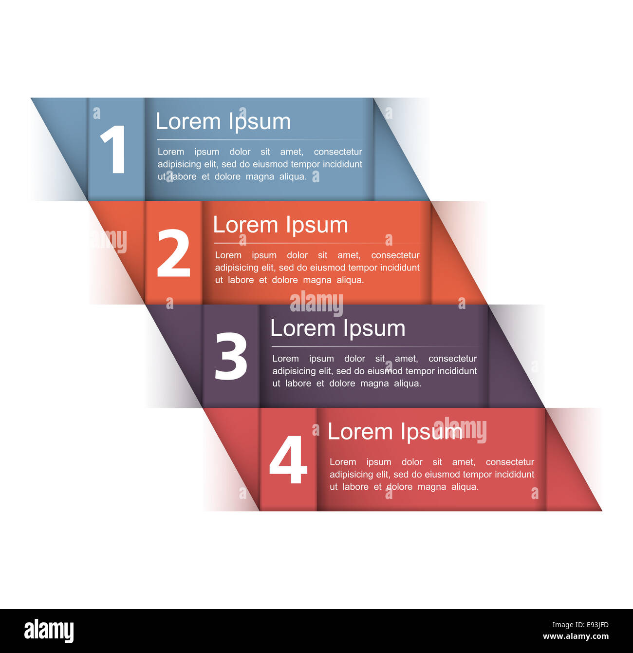 Design Template with Four Elements Stock Photo - Alamy