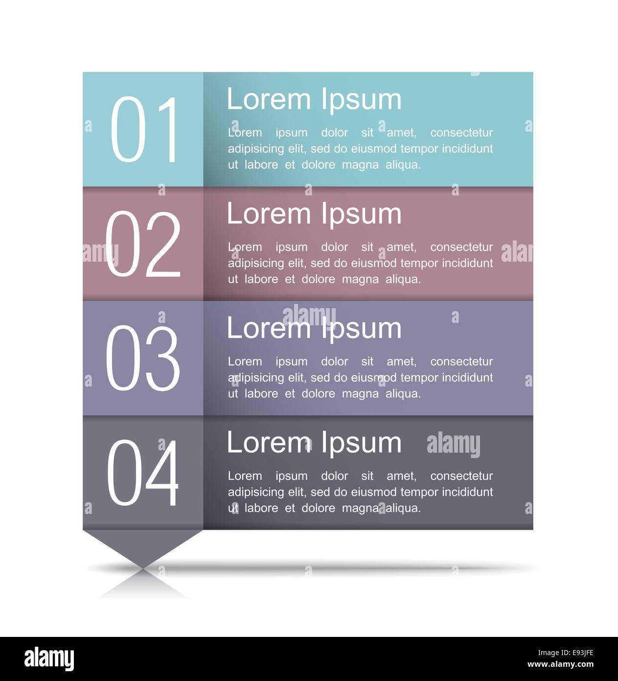 Design Template with Four Elements Stock Photo - Alamy
