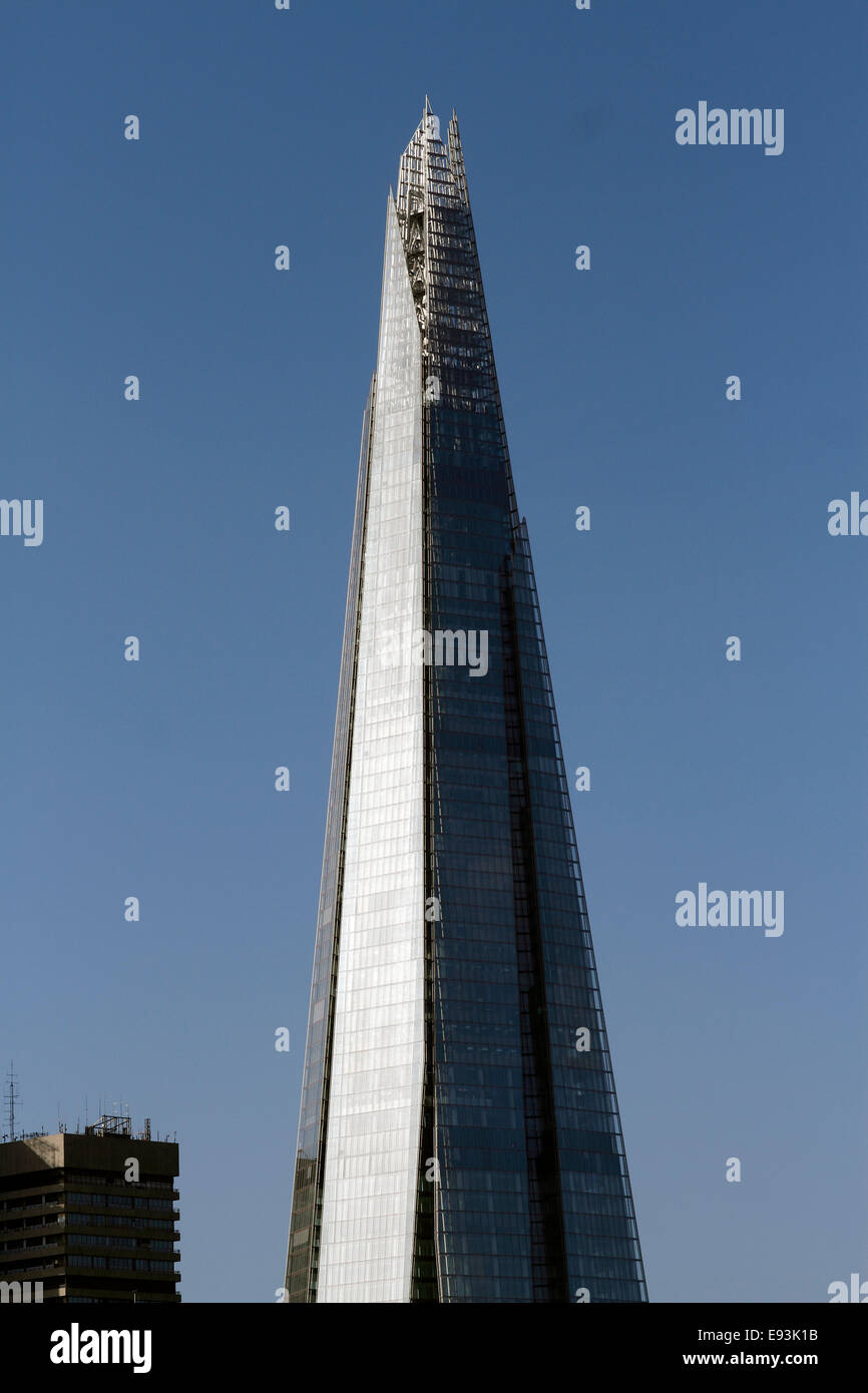 'Shard' building near Tower Bridge on the South Bank of the Thames ...
