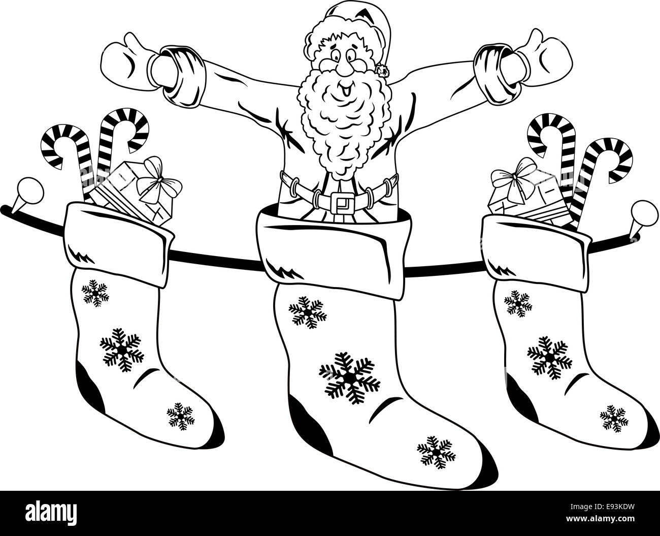 Santa stockings hi-res stock photography and images - Alamy