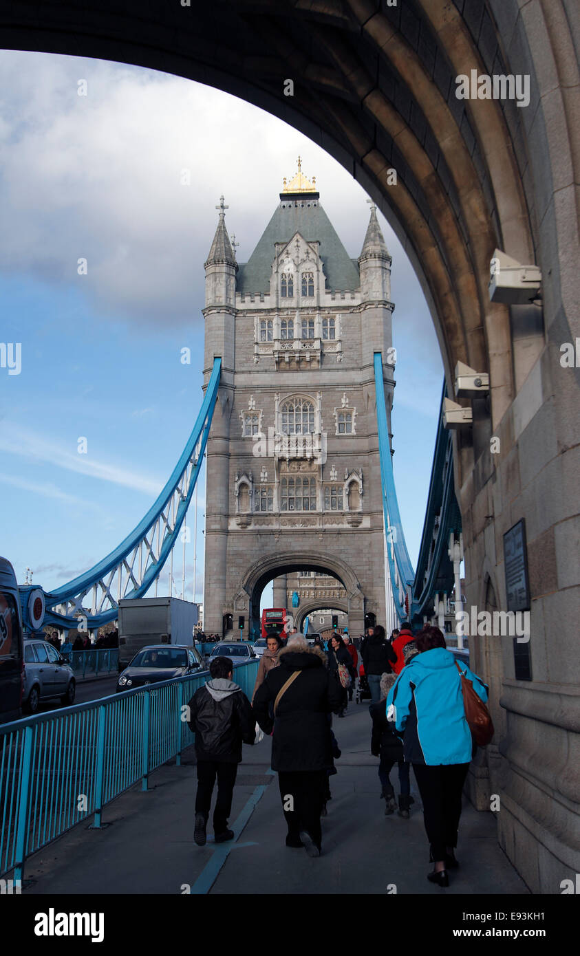 Tower Bridge SE1, Tower Bridge (built 1886–1894) is a combined bascule ...