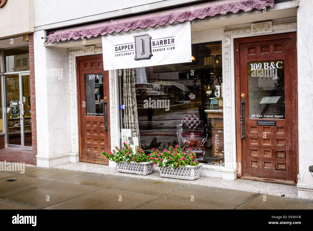 Dapper Barber, 109 Park Central Square, Springfield, Missouri Stock ...