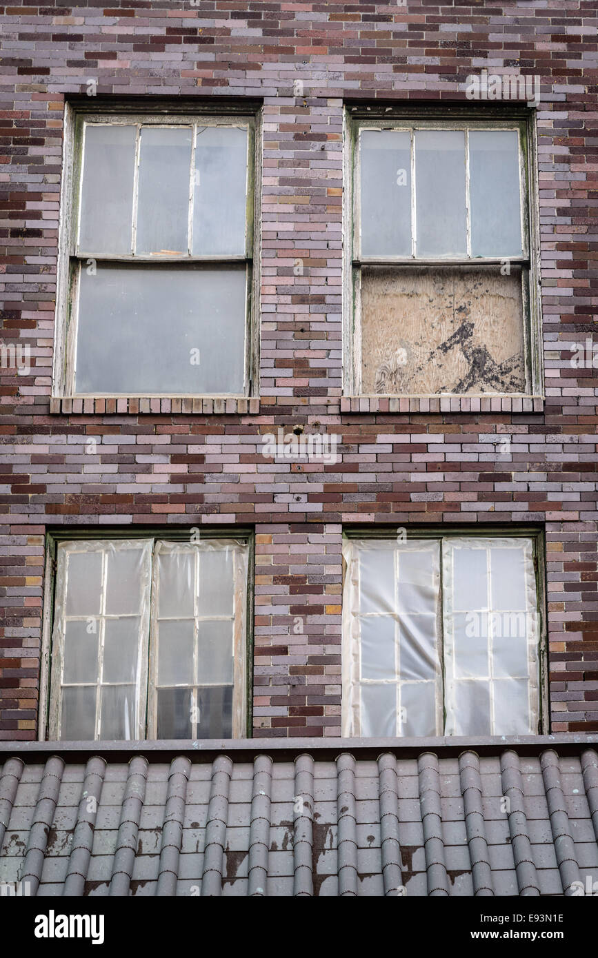 Broken windows in Historic Sterling Hotel, 312 Park Central East ...
