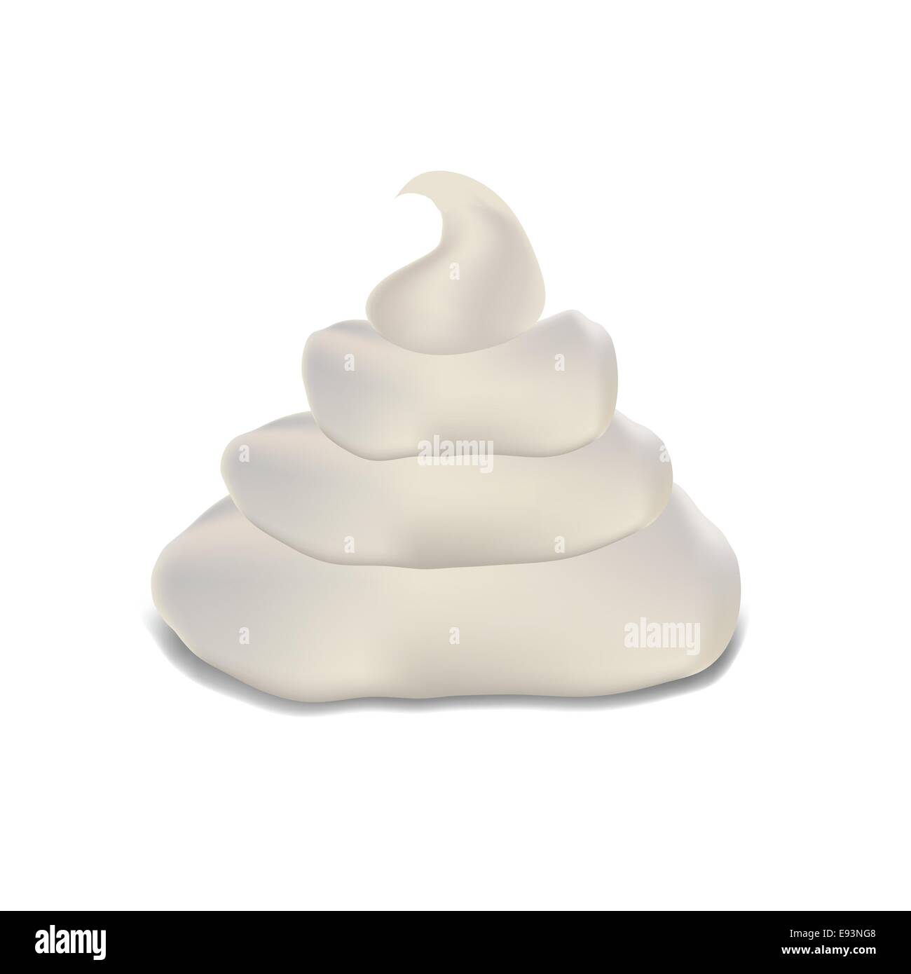 illustration with cream on a white background for your design Stock ...