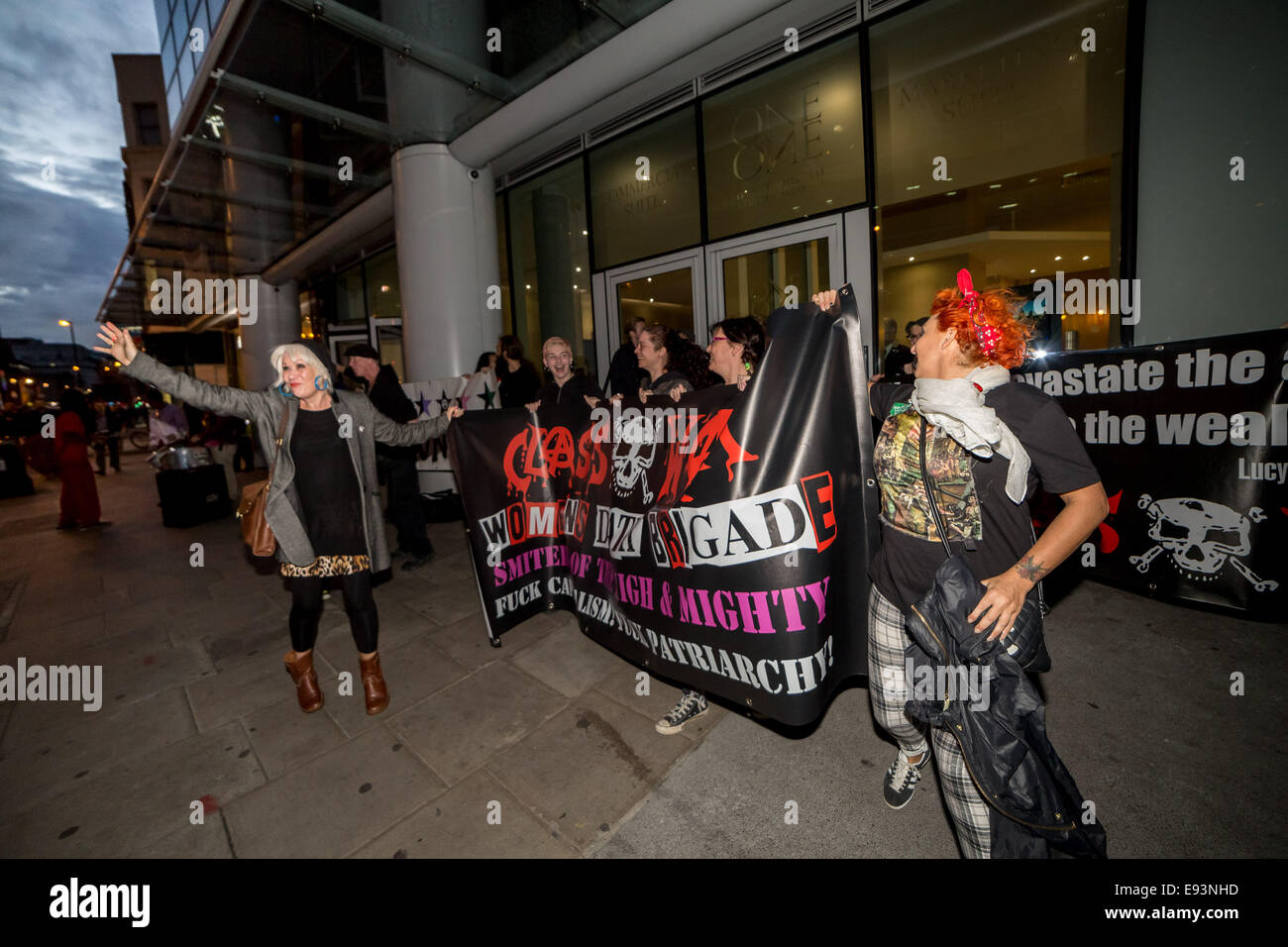 London, UK. 18th Oct, 2014. Class War 'Poor Door’ social segregation ...