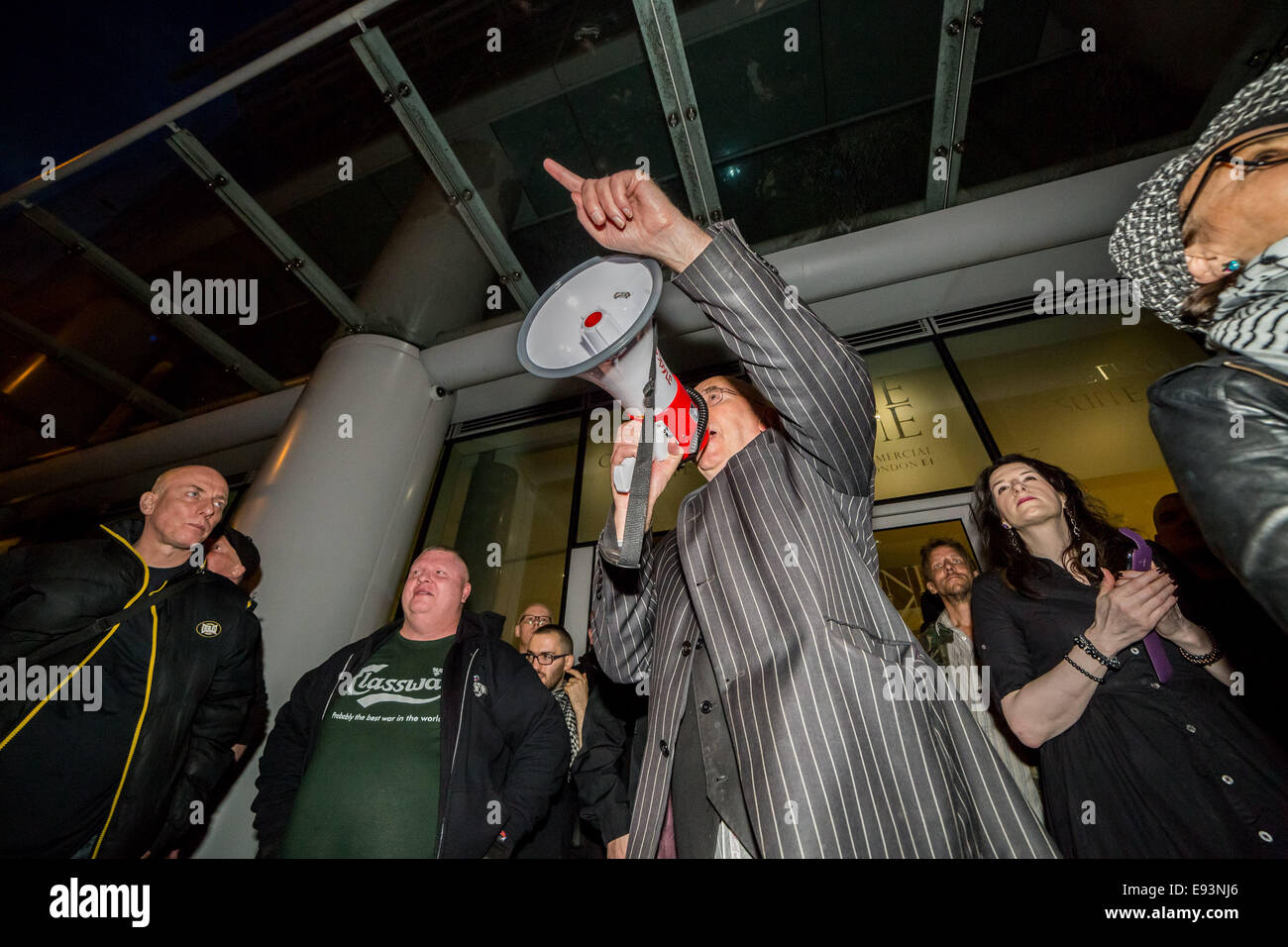 London, UK. 18th Oct, 2014. Class War 'Poor Door’ social segregation ...