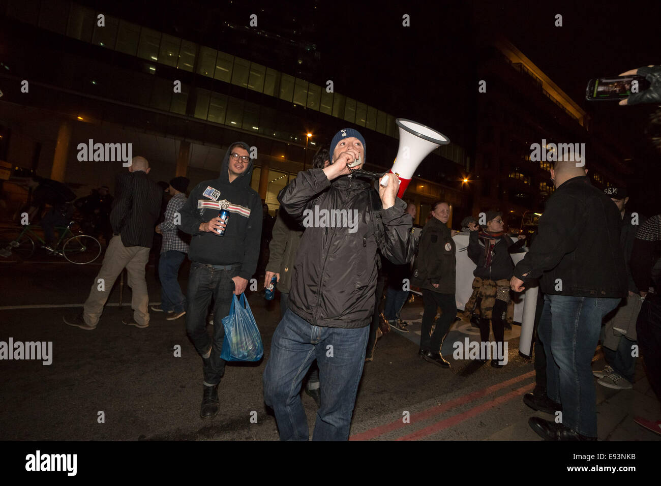 London, UK. 18th Oct, 2014. Class War 'Poor Door’ social segregation ...