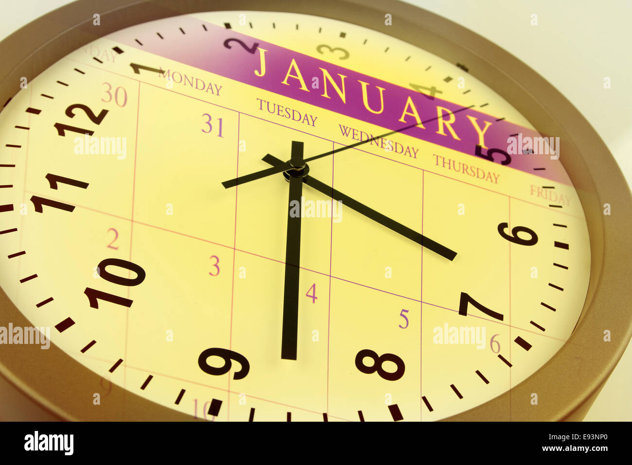 Yearly clock hi-res stock photography and images - Alamy