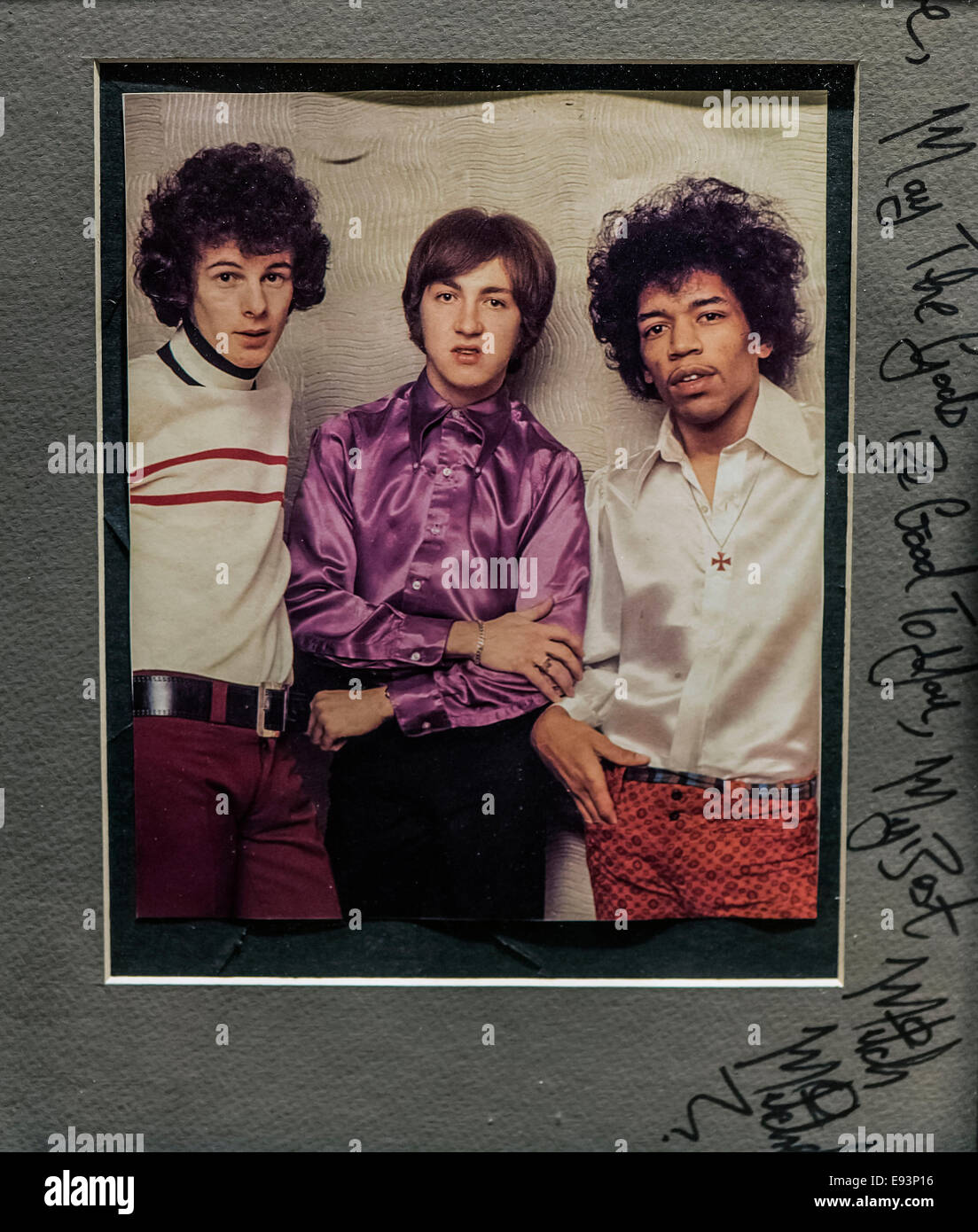 Nashville, Tennessee, USA. 18th Oct, 2014. A Mitch Mitchell-autographed ...