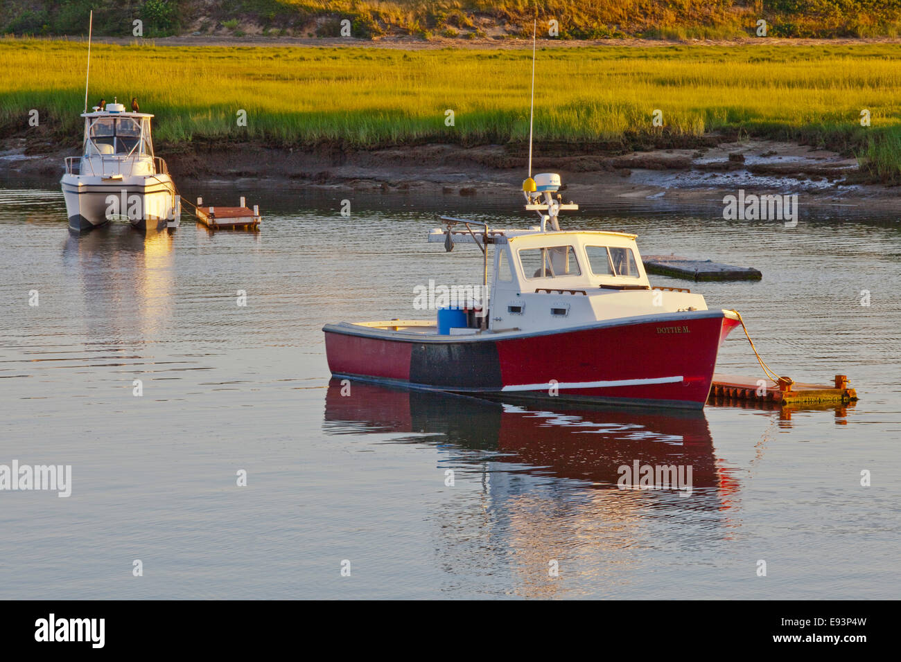 Fishing boats in Pamet Harbor Stock Photo - Alamy