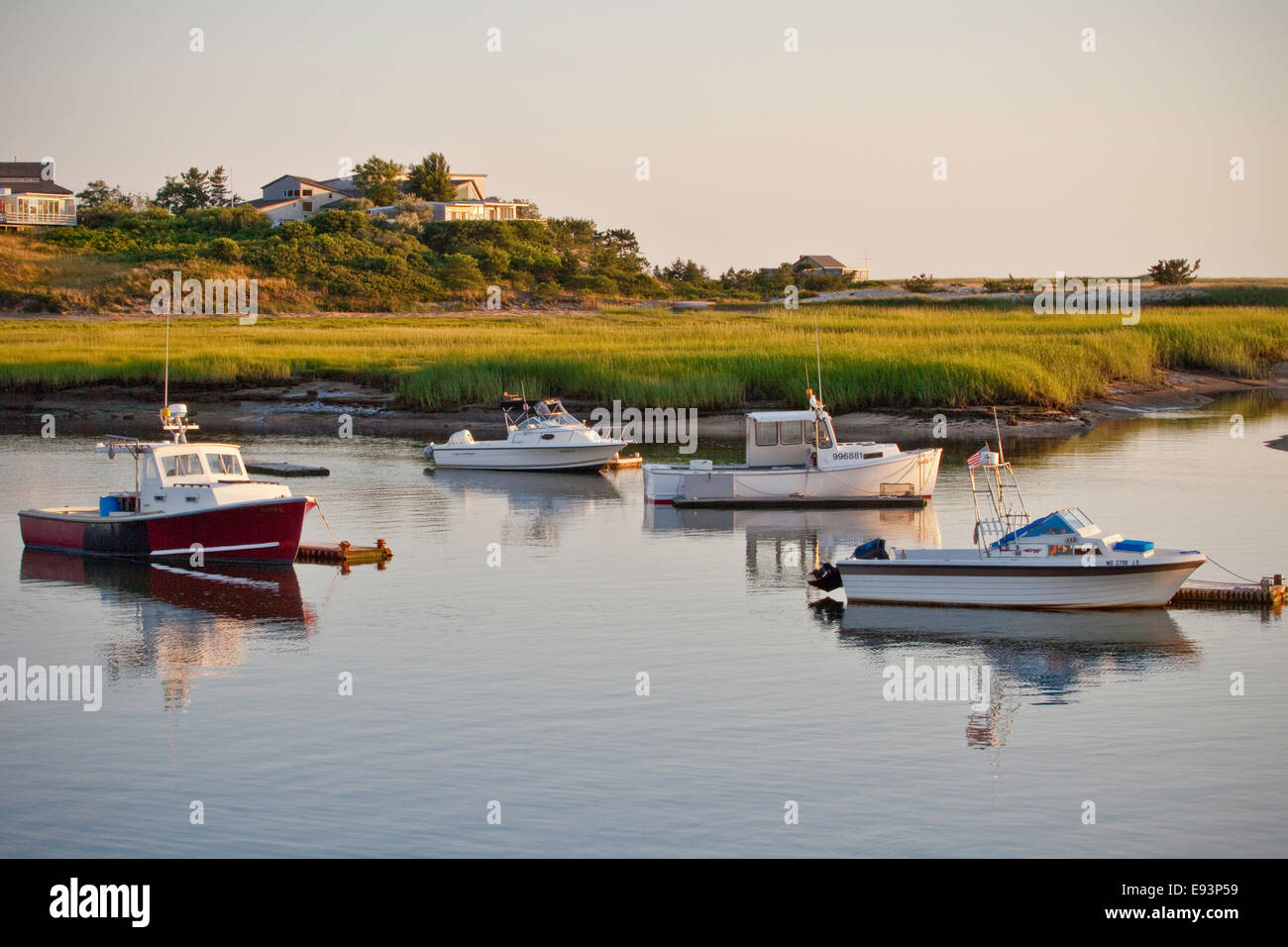 Fishing boats in Pamet Harbor Stock Photo - Alamy