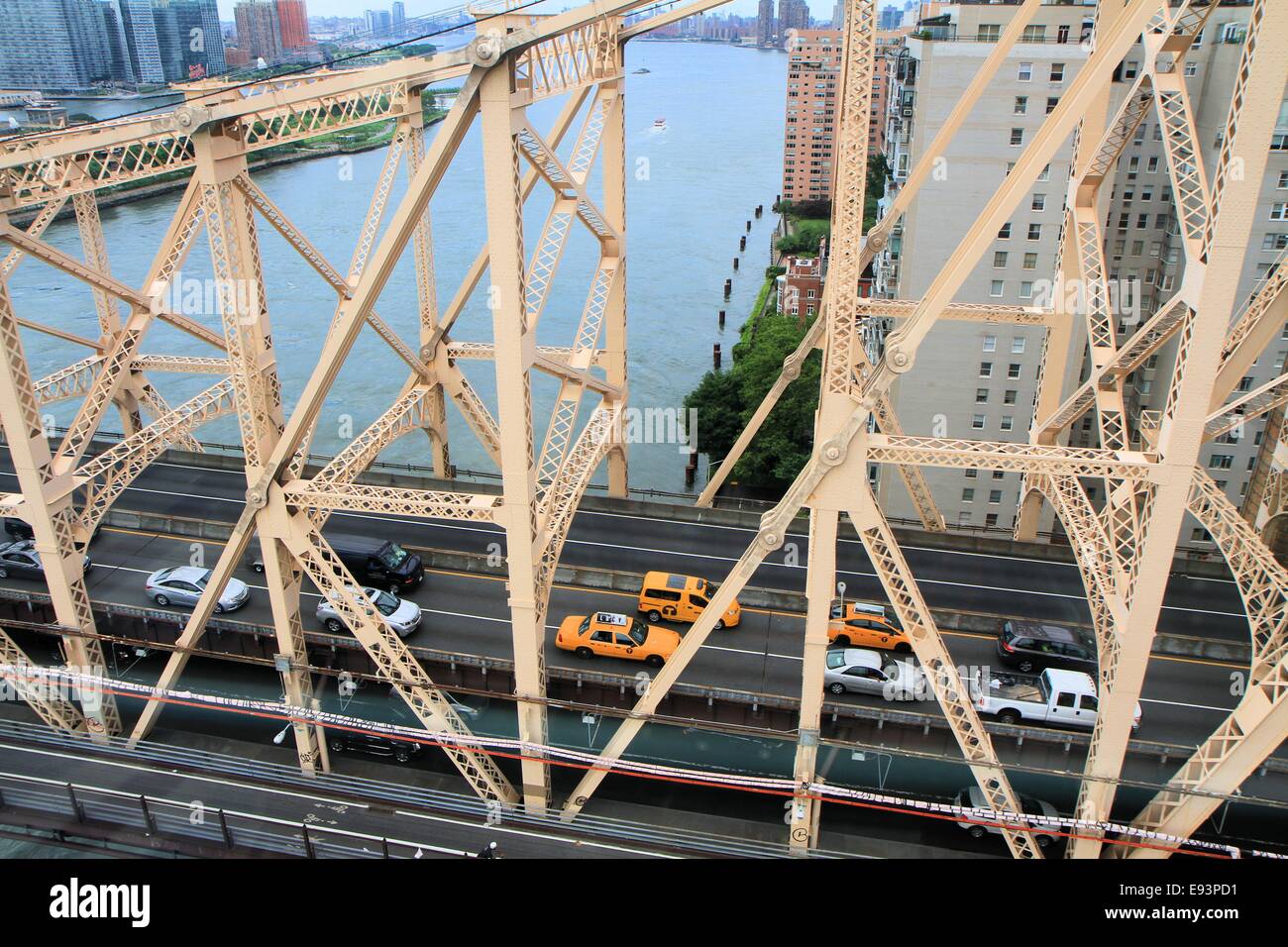Double decked Queensboro bridge, New York City, USA Stock Photo - Alamy