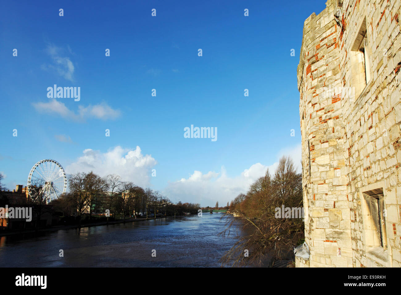 Lendal Tower in York, United Kingdom. The tower dates from around 1300 ...