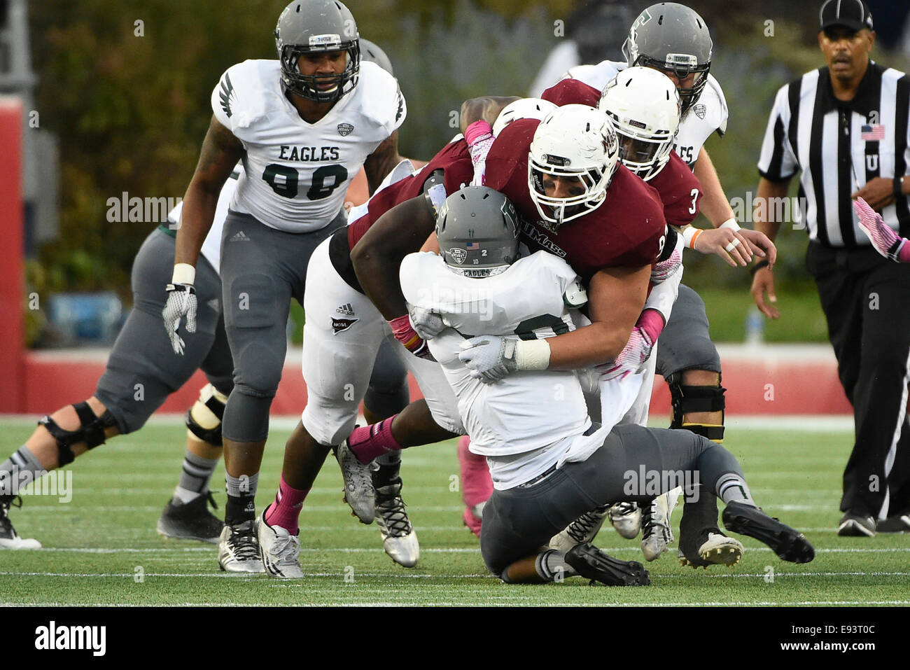 Foxborough, Massachusetts, USA. 18th Oct, 2014. Eastern Michigan Eagles ...