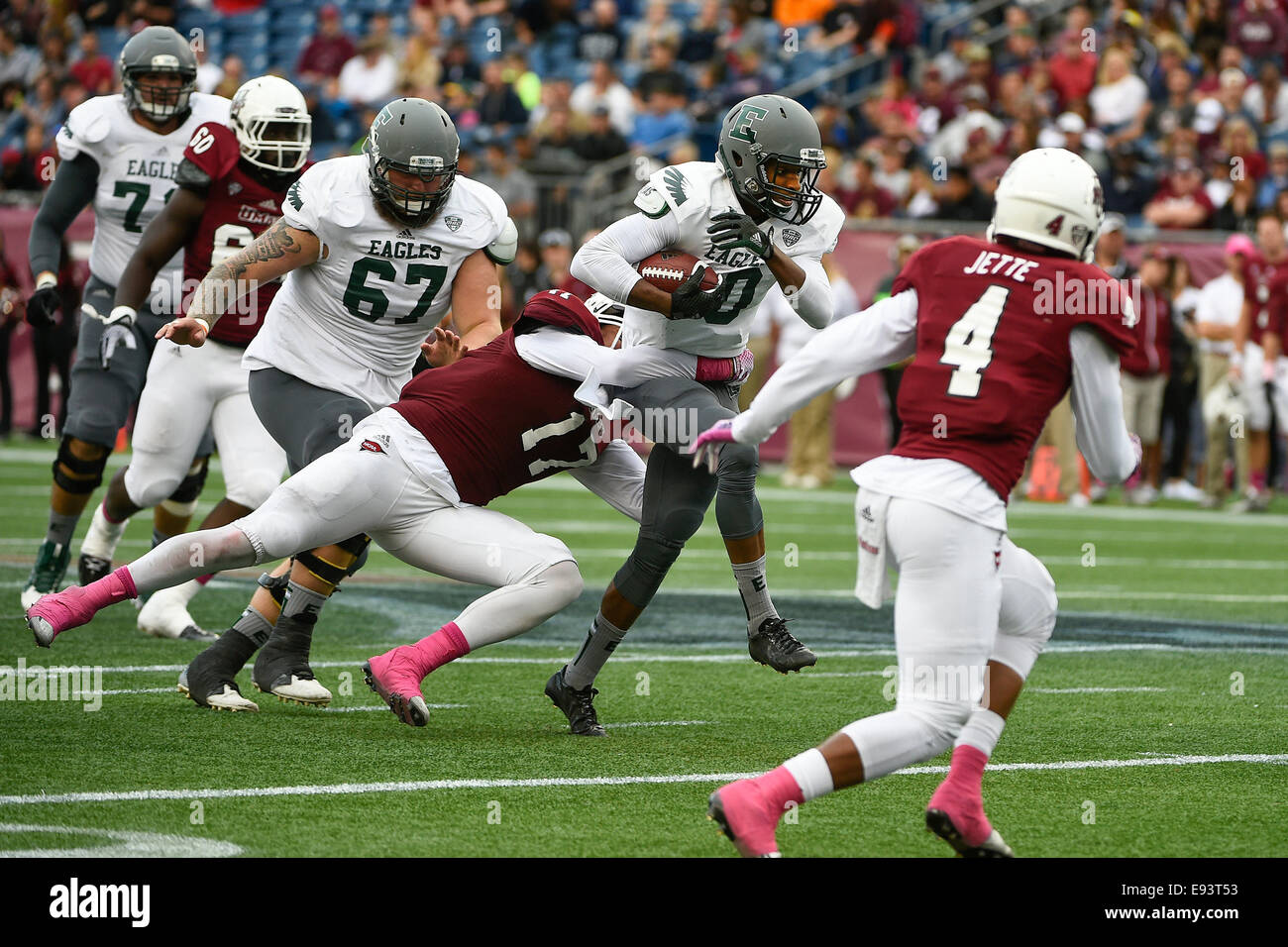 Foxborough, Massachusetts, USA. 18th Oct, 2014. Eastern Michigan Eagles ...