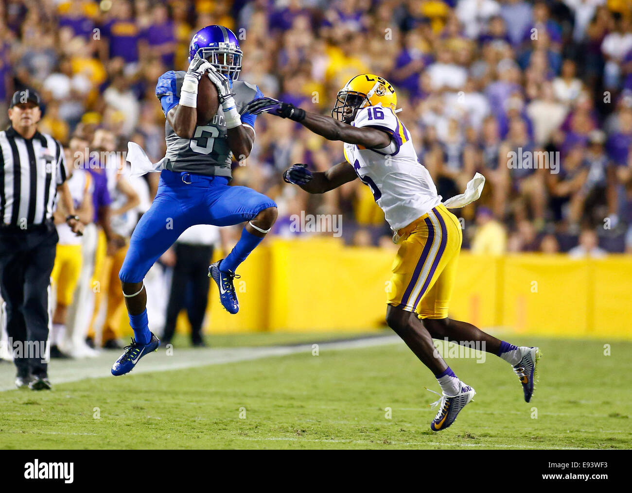 Louisiana, US. 18th Oct, 2014. Kentucky Wildcats wide receiver Blake ...