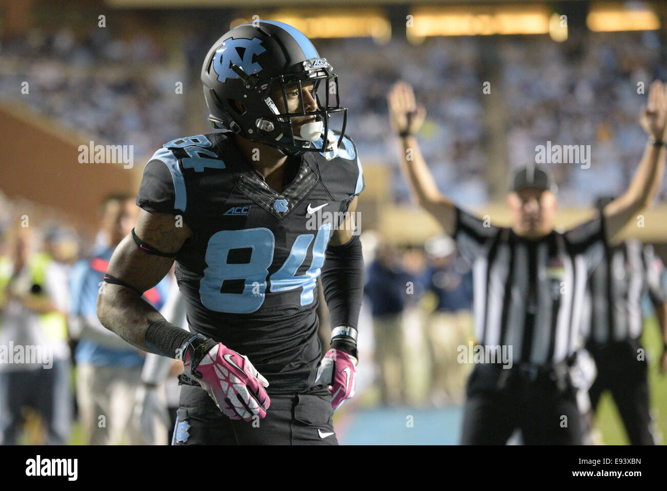 Kenan Memorial Stadium, Chapel Hill, NC, USA. 18th Oct, 2014. North ...