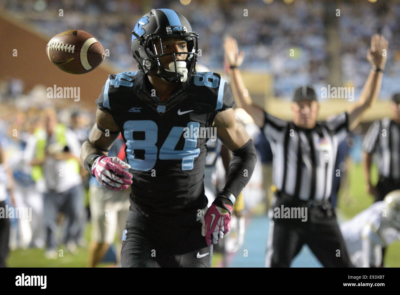 Kenan Memorial Stadium, Chapel Hill, NC, USA. 18th Oct, 2014. North ...