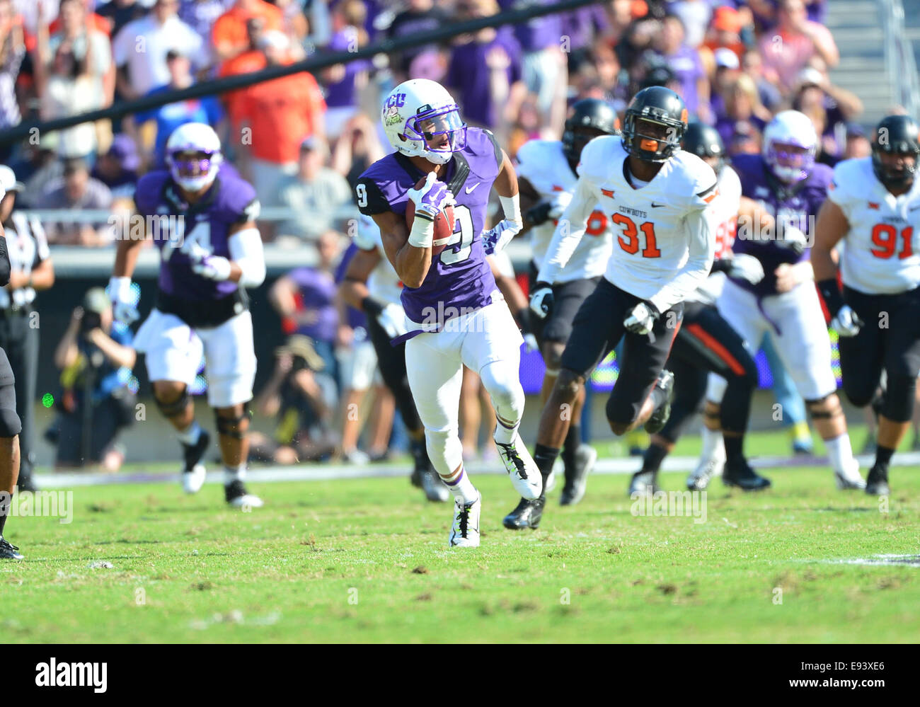 Texas, US. 18th Oct, 2014. TCU Horned Frogs wide receiver Josh Doctson ...
