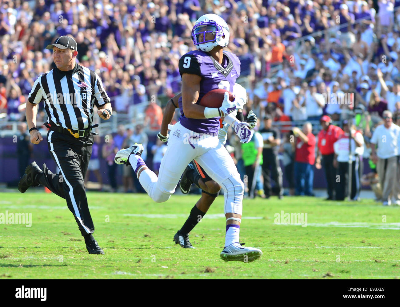 Texas, US. 18th Oct, 2014. TCU Horned Frogs wide receiver Josh Doctson ...