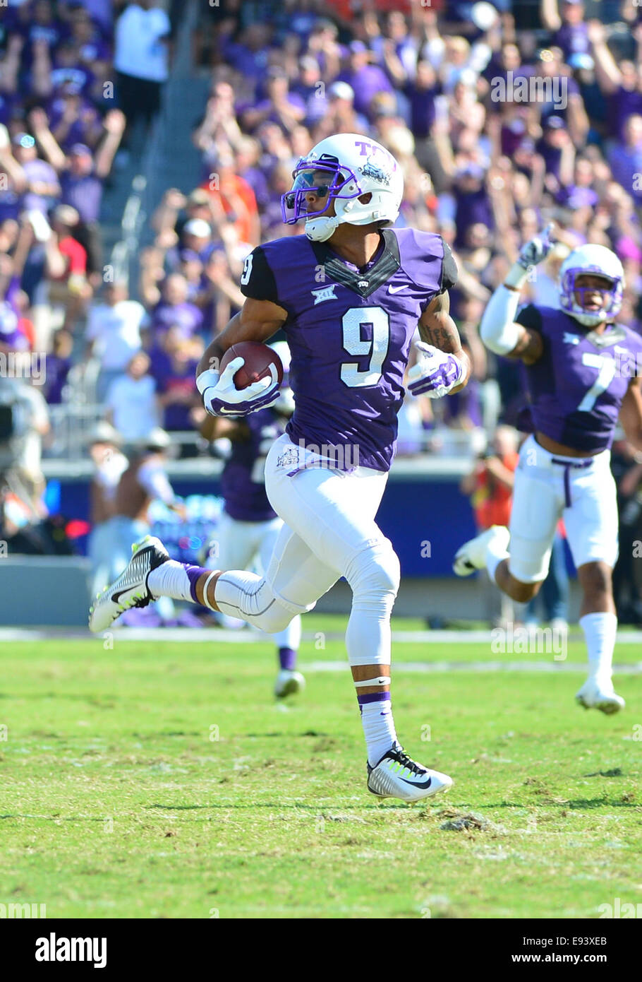Texas, US. 18th Oct, 2014. TCU Horned Frogs wide receiver Josh Doctson ...