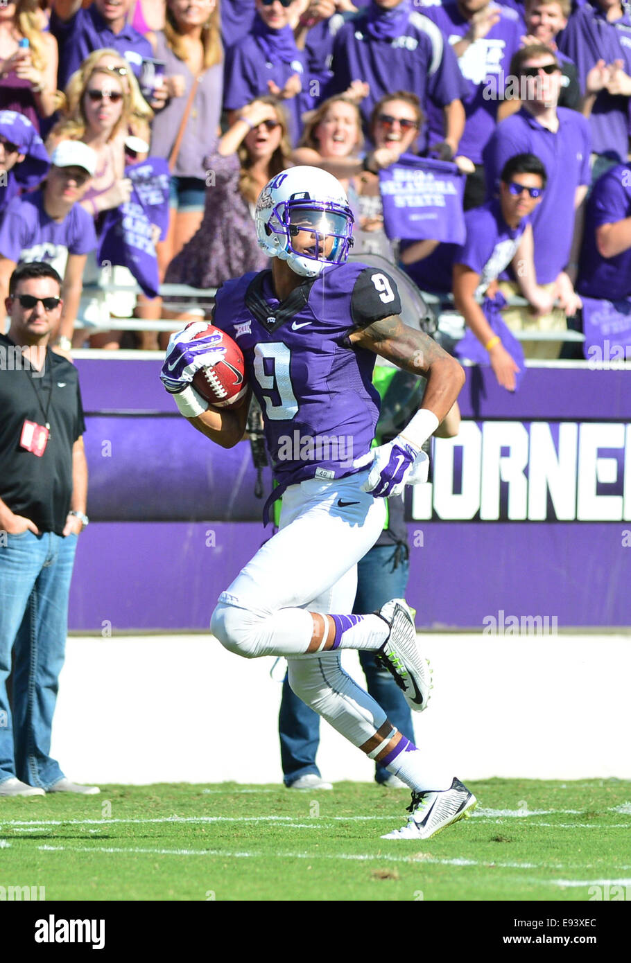 Texas, US. 18th Oct, 2014. TCU Horned Frogs wide receiver Josh Doctson ...