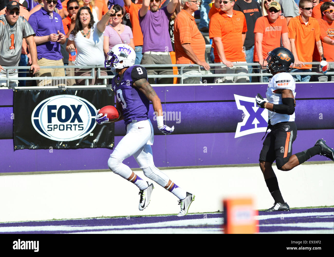 Texas, US. 18th Oct, 2014. TCU Horned Frogs wide receiver Josh Doctson ...