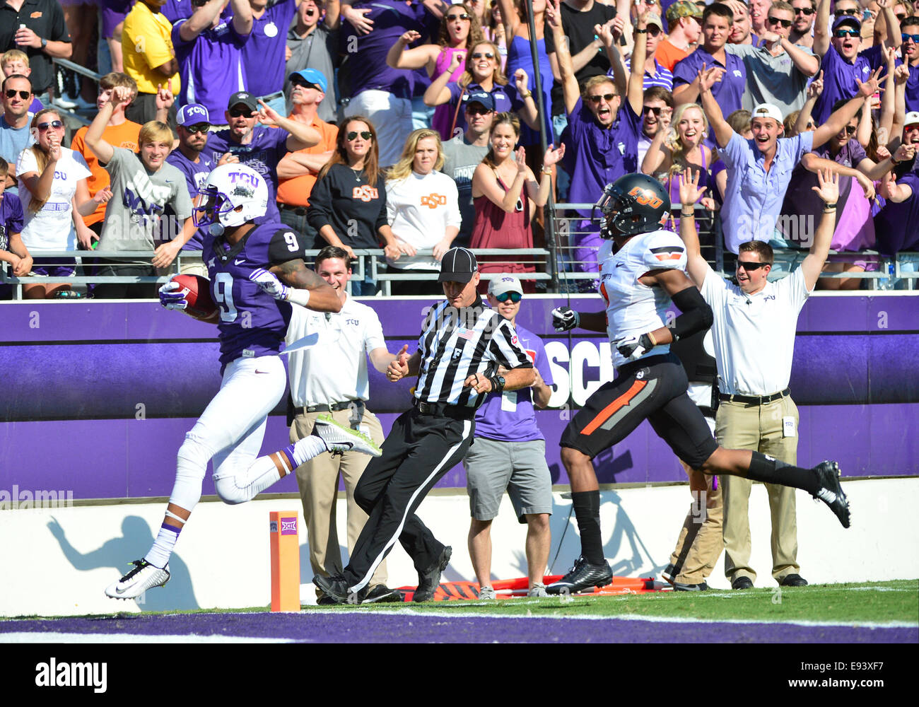 Texas, US. 18th Oct, 2014. TCU Horned Frogs wide receiver Josh Doctson ...
