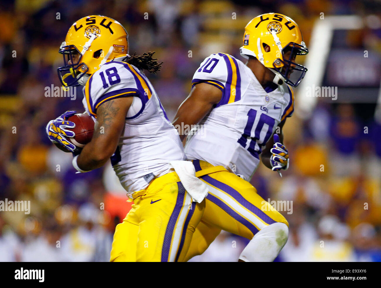 Louisiana, US. 18th Oct, 2014. LSU Tigers quarterback Anthony Jennings ...