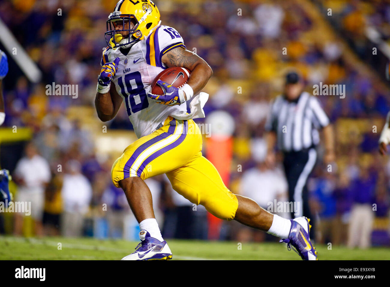 Louisiana, US. 18th Oct, 2014. LSU Tigers running back Terrence Magee ...