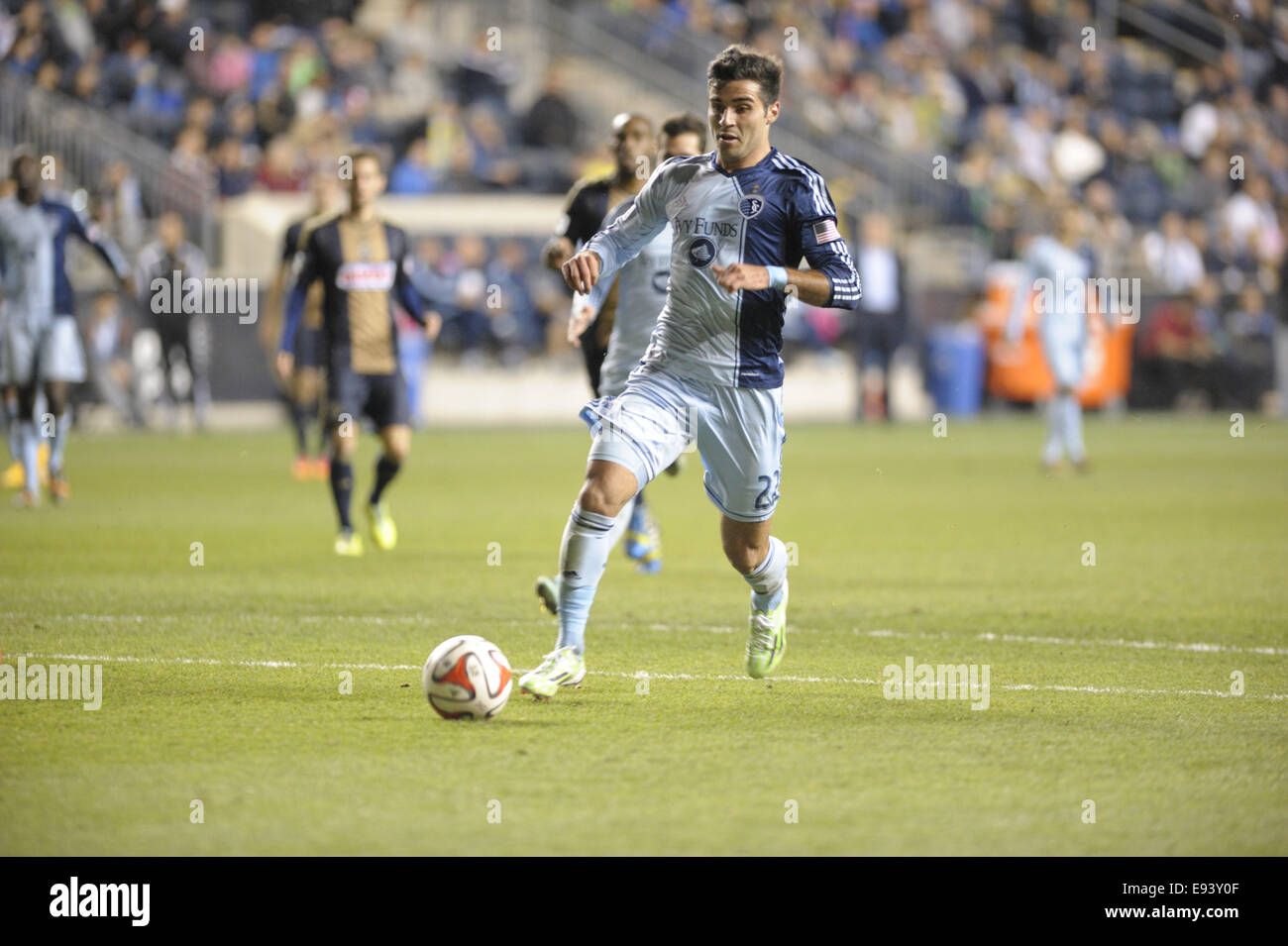 Chester, Pennsylvania, USA. 18th Oct, 2014. Sporting KC's SOONY SAAD ...
