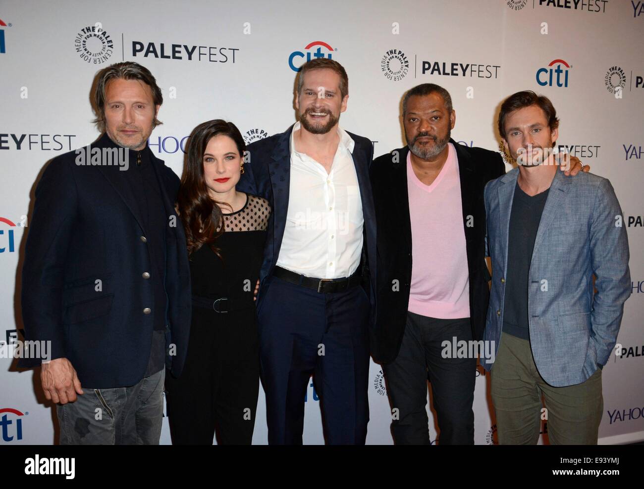 New York, NY, USA. 18th Oct, 2014. Mads Mikkelson, Caroline Dhavernas ...