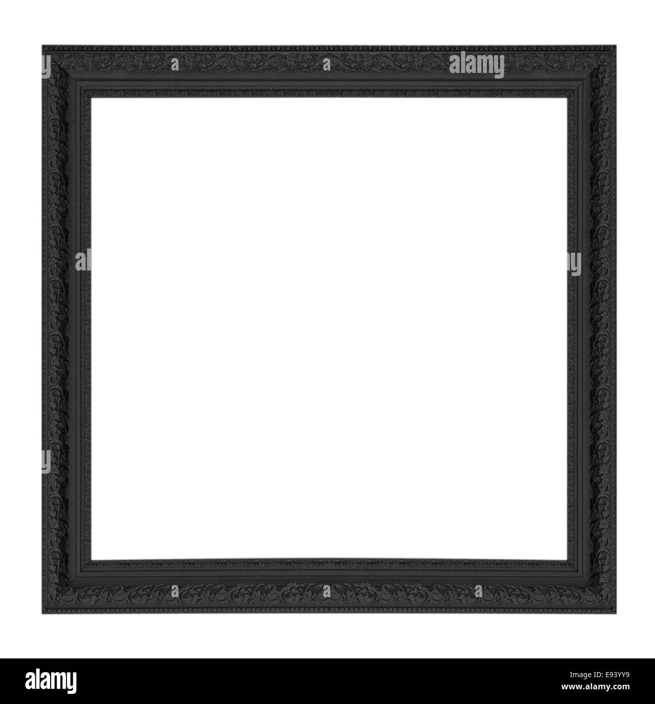 Black Picture Frame isolated on white background Stock Photo - Alamy
