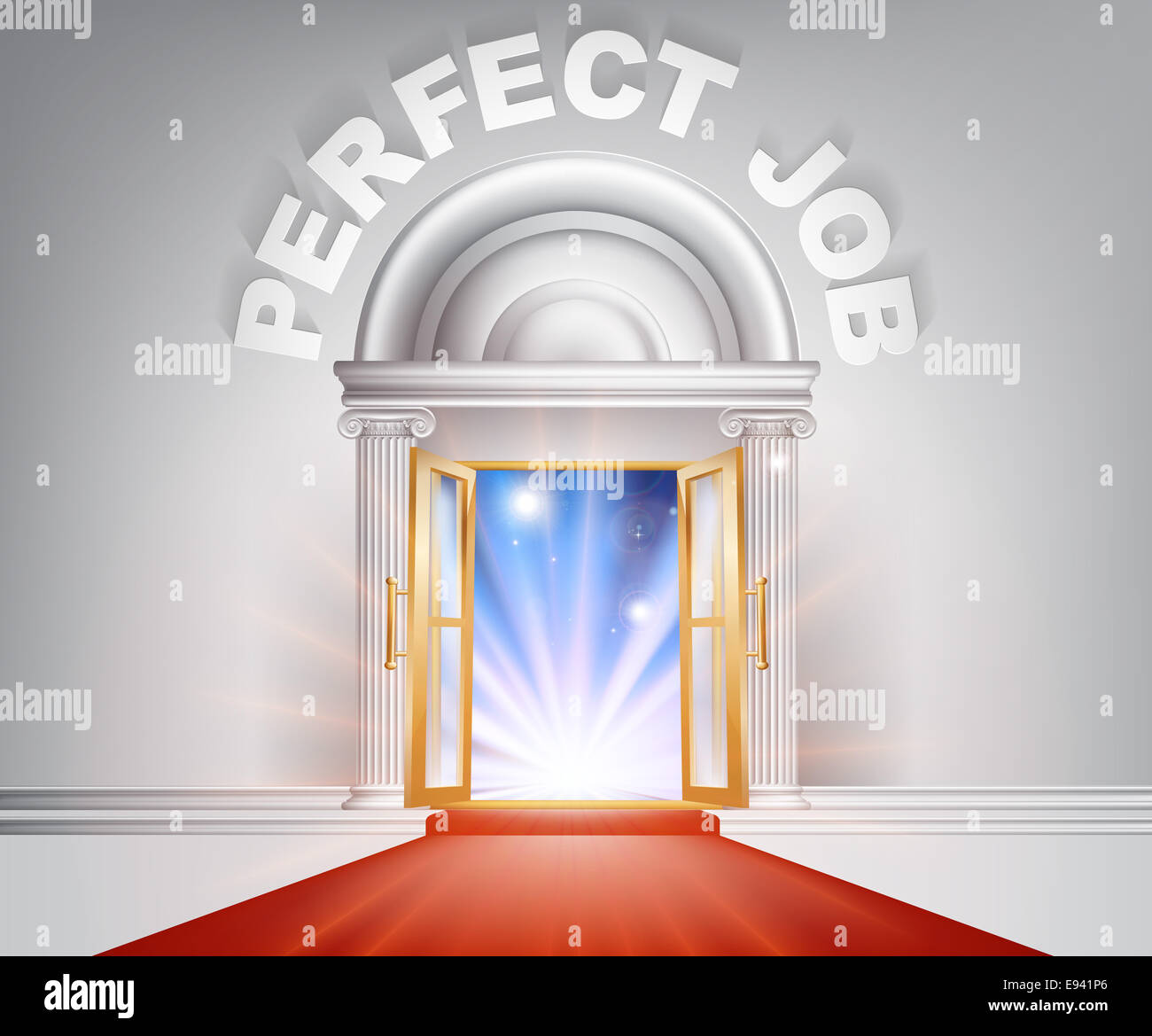 Perfect Job door concept of a fantastic white marble door with columns ...