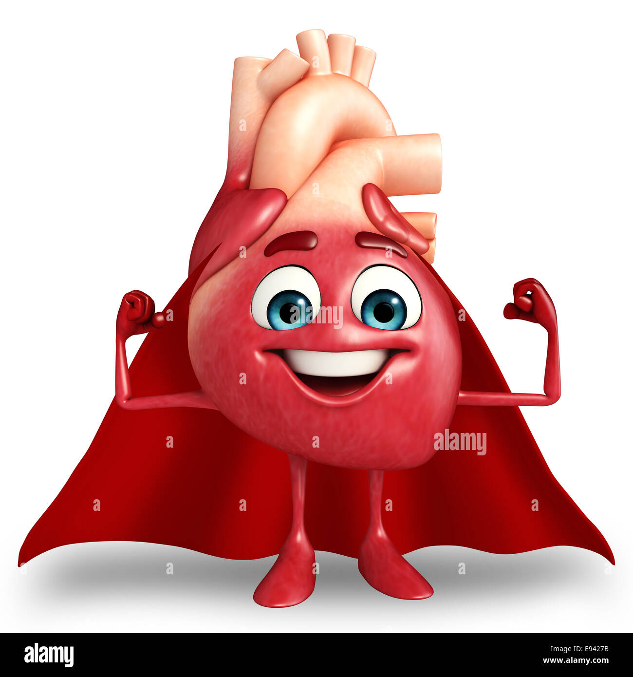 Cartoon character super heart hi-res stock photography and images - Alamy