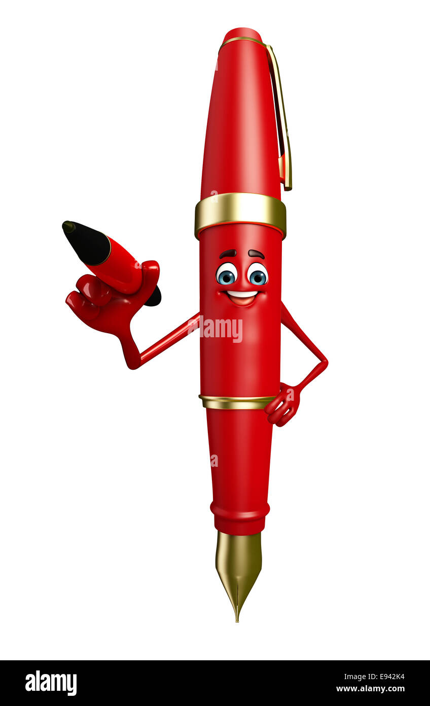 Cartoon fountain pen hi-res stock photography and images - Alamy