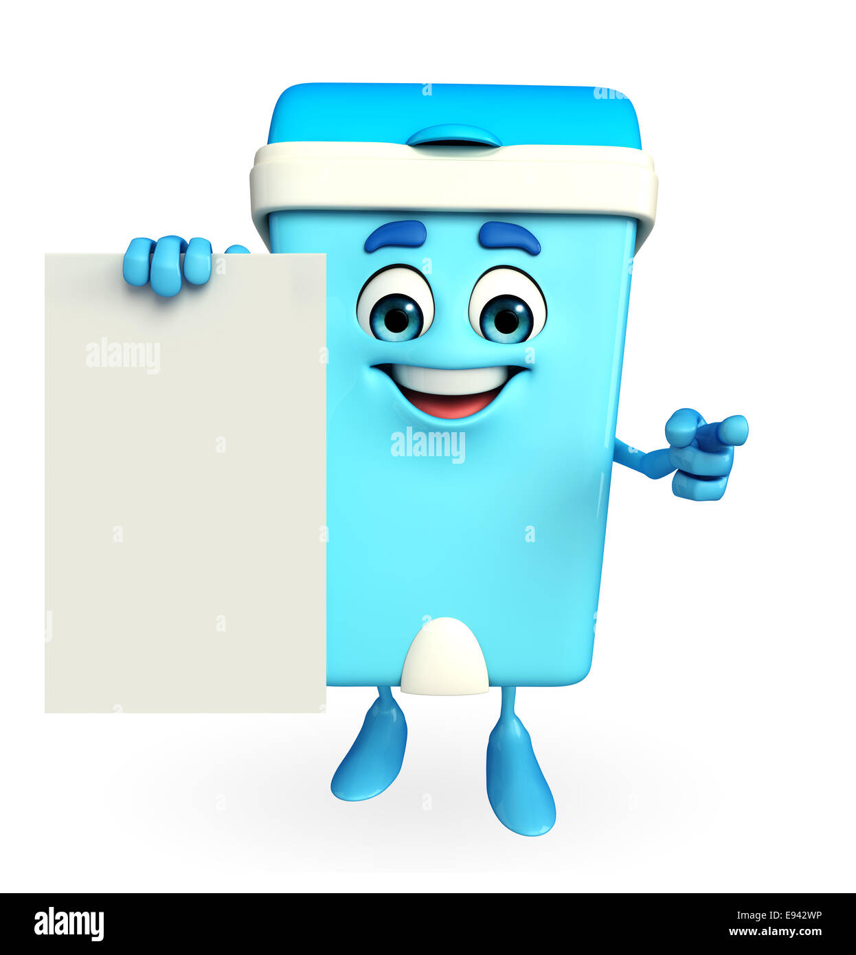 Cartoon character dustbin sign hi-res stock photography and images - Alamy