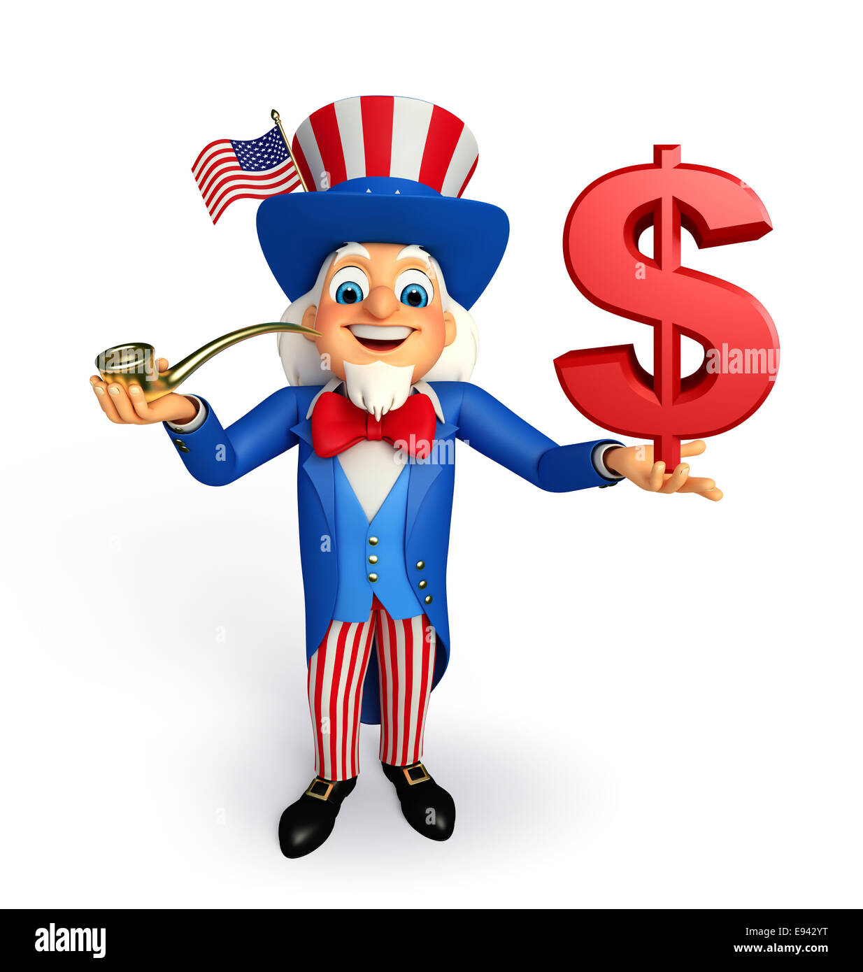 Dollar cartoon uncle sam hi-res stock photography and images - Alamy