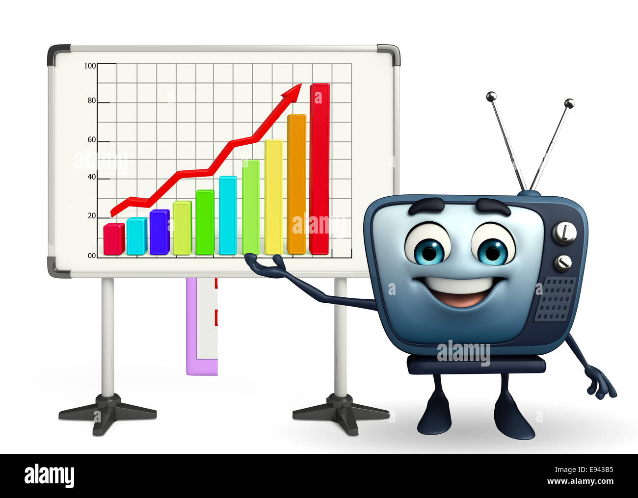 Cartoon character tv display board Cut Out Stock Images & Pictures - Alamy