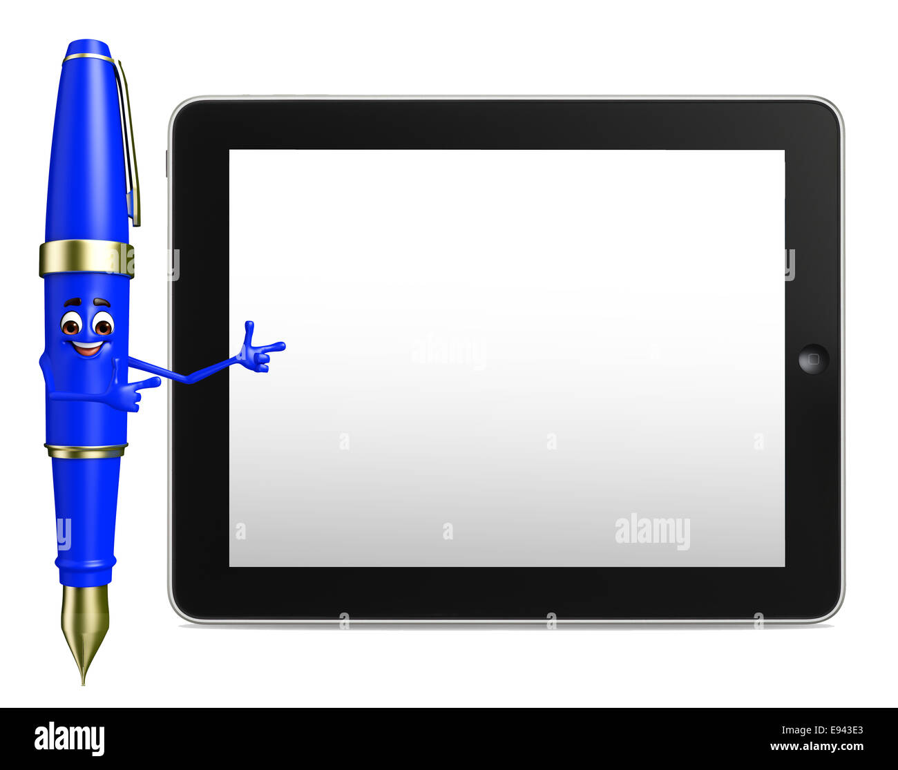 Cartoon character pen mobile hi-res stock photography and images - Alamy