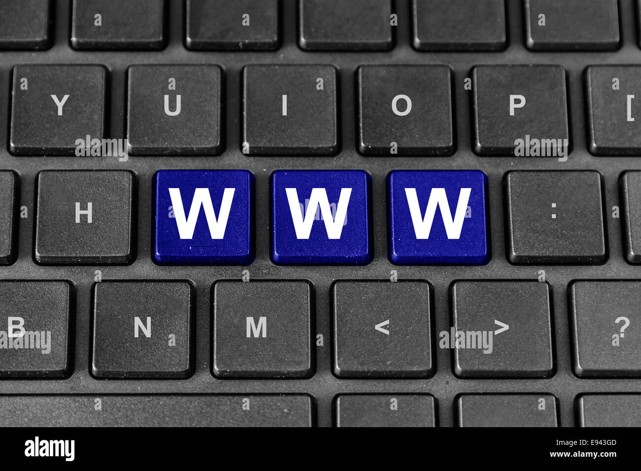 www or world wide web blue word on keyboard Stock Photo - Alamy