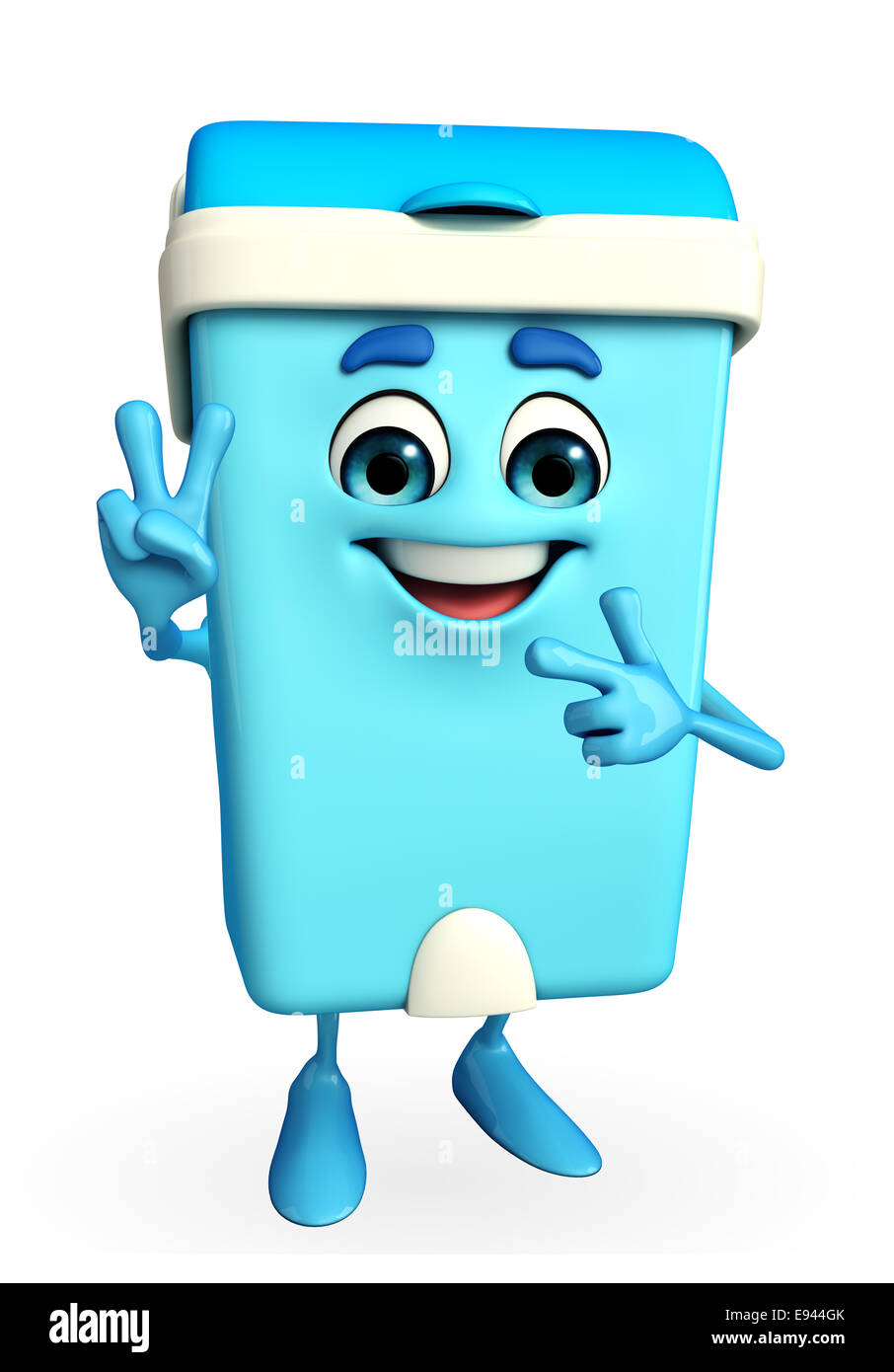 Cartoon character dustbin sign hi-res stock photography and images - Alamy